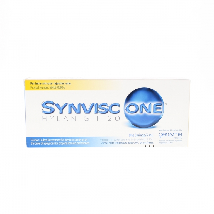 Clint Pharmaceuticals: Synvisc® - One® (Hylan G-F 20) 6ml Syringe
