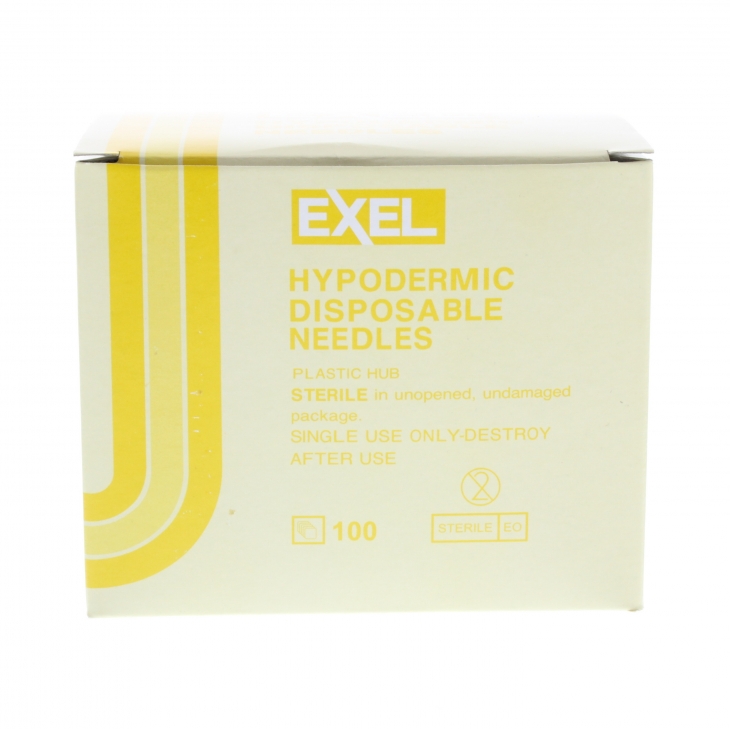 Clint Pharmaceuticals: Exel 20g x 1 Inch Needle - Box/100