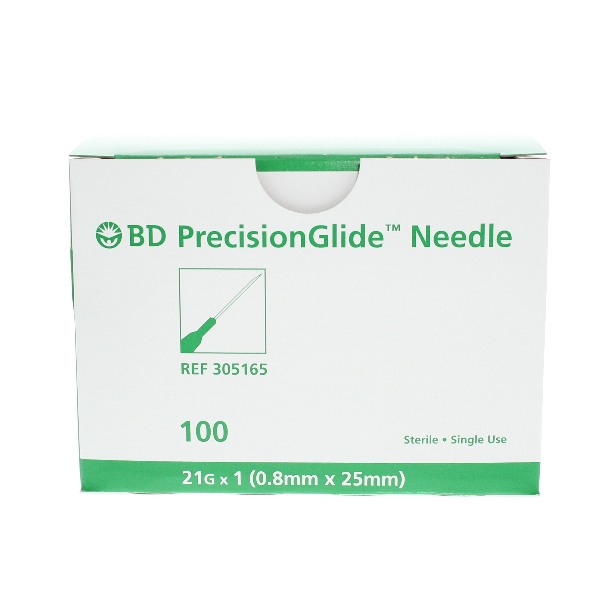 Clint Pharmaceuticals: BD 21g x 1 Inch Needle - Box/100